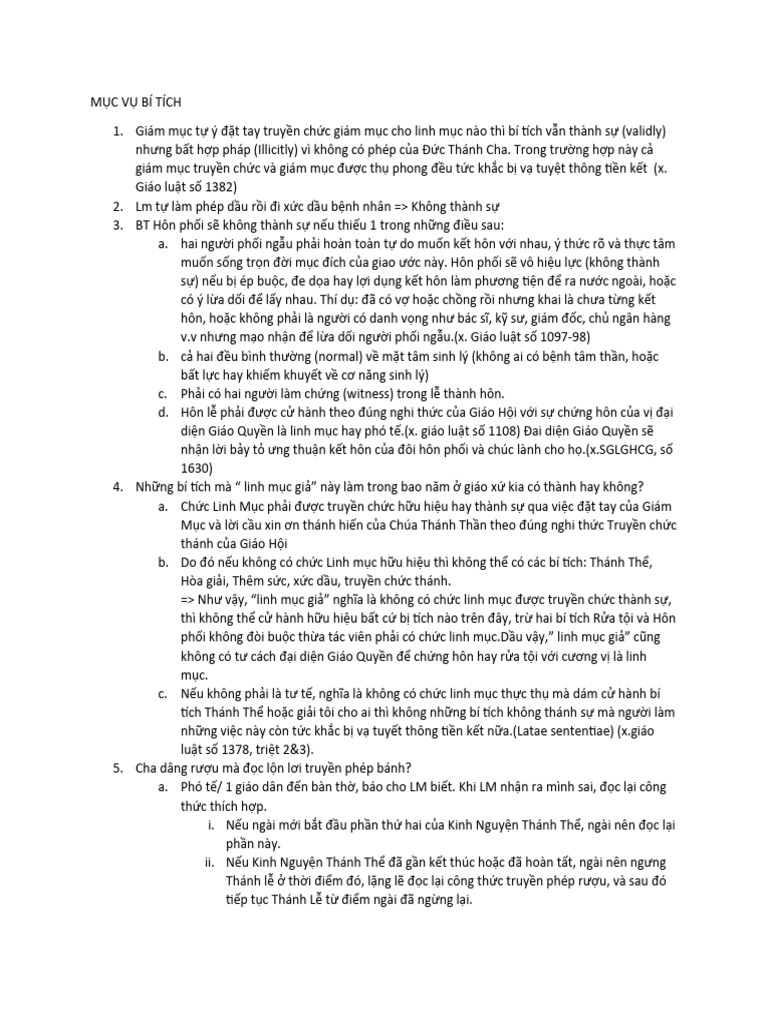 M C V Bí Tích | PDF