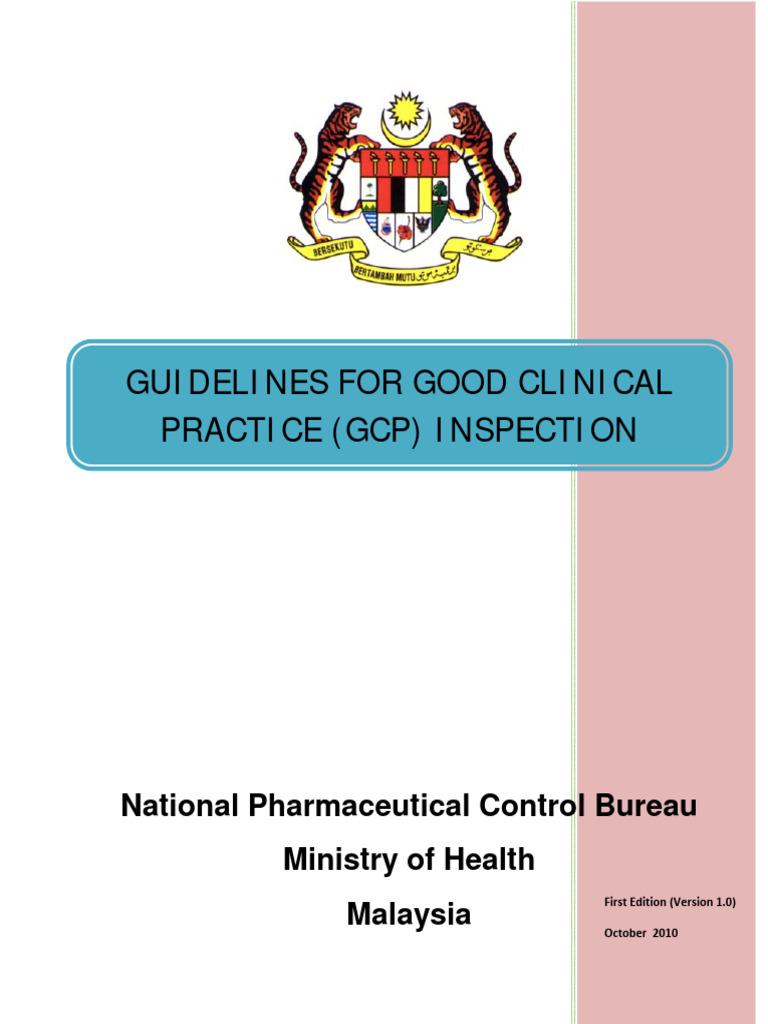 GUIDELINES FOR GCP INPECTION Oct 2010 | PDF | Clinical Trial ...