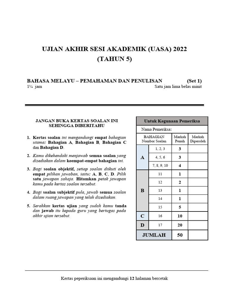 Latihan UASA | PDF