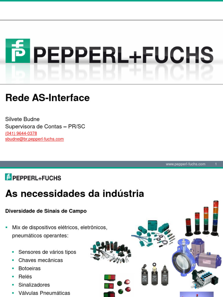 Rede AS-Interface e Segurança Funcional | PDF | Rede de computadores ...