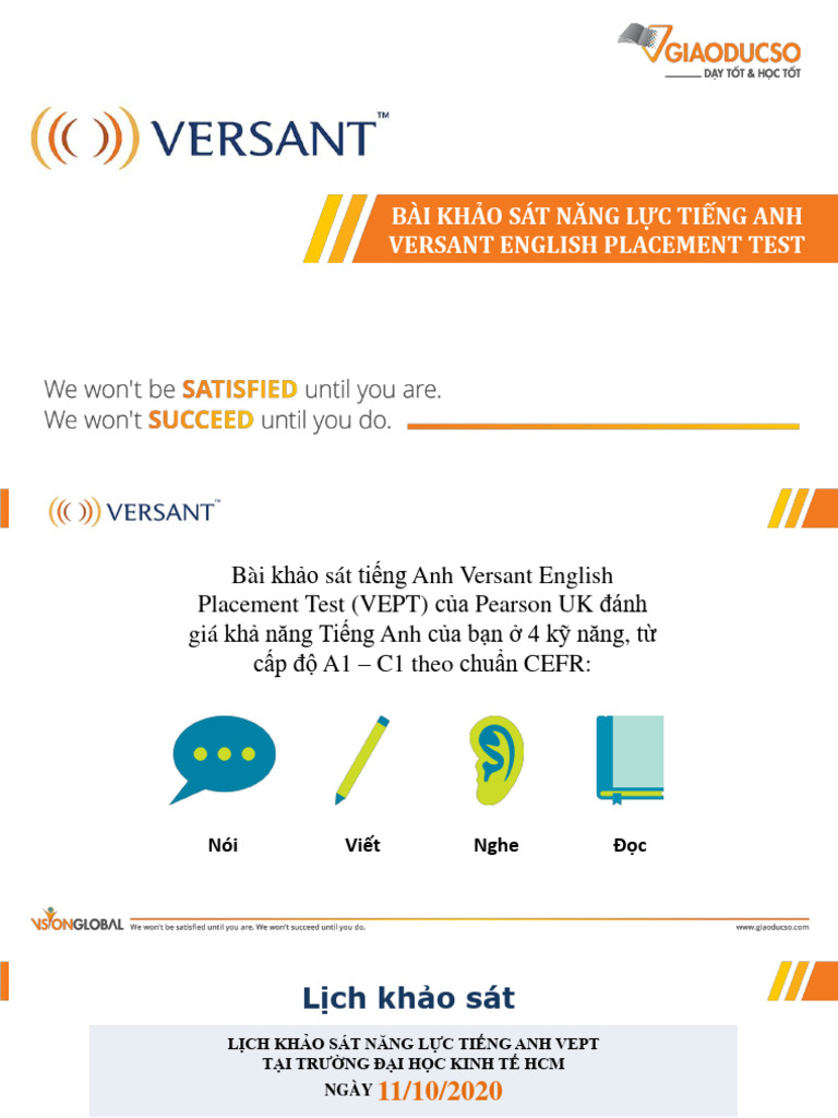 II - HD Cơ Bản Thực Hiện Bài Test VEPT (SK3) | PDF