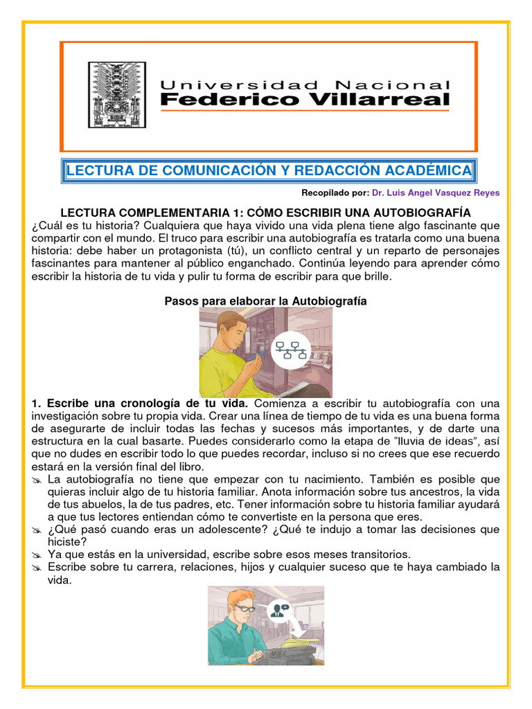 Lectura Complementaria 1 - Cómo Escribir Una Autobiografía | PDF