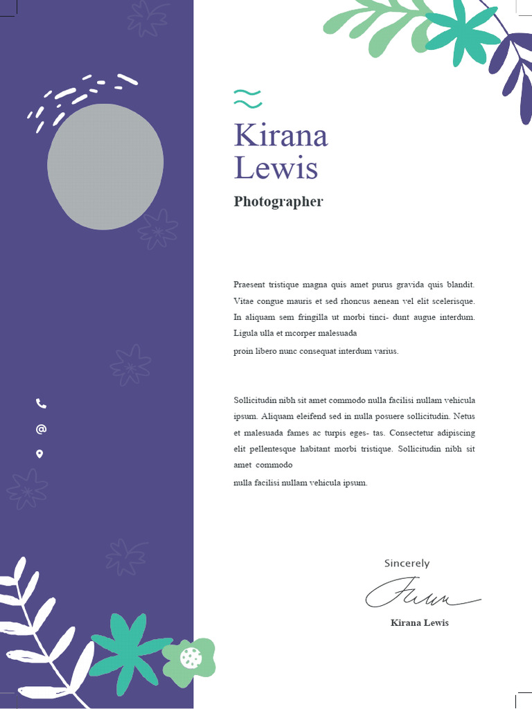 Organic Floral Shape_Creative_Creative CV Resume Template | PDF