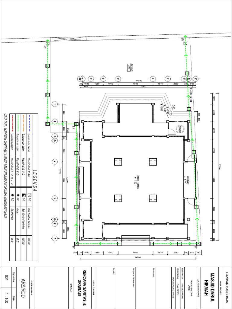 012 Skema Rencana Sanitasi & Drainasi LT 01 | PDF