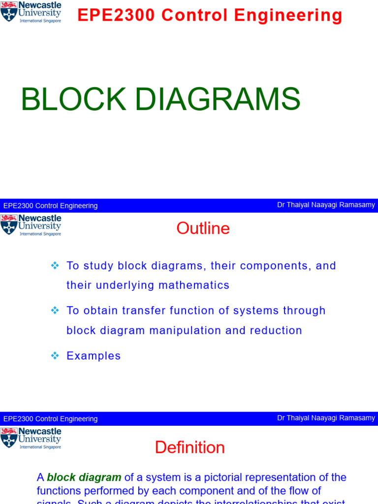 EPE2300 Block Diagrams | PDF | System | Function (Mathematics)