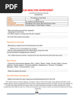 Film Analysis Template Guide | PDF | Narration | Psychological Concepts