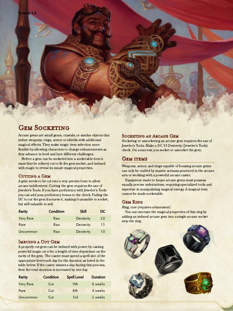 Gem Socketing - GM Binder | PDF | Gemstone | Minerals