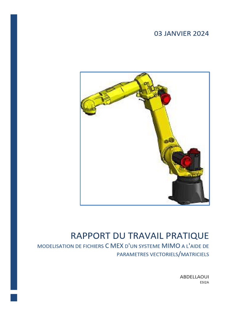 Rapport Du Travail Pratique: 03 JANVIER 2024 | PDF | Méthodes et références pédagogiques ...