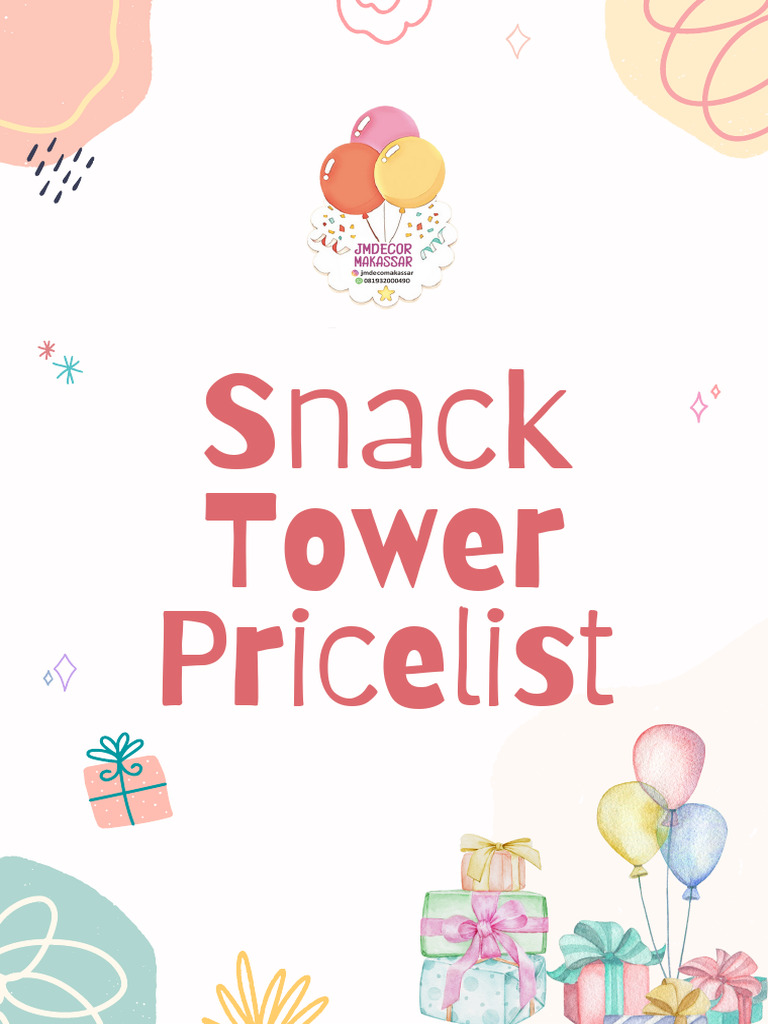 Snack Tower Pricelist | PDF