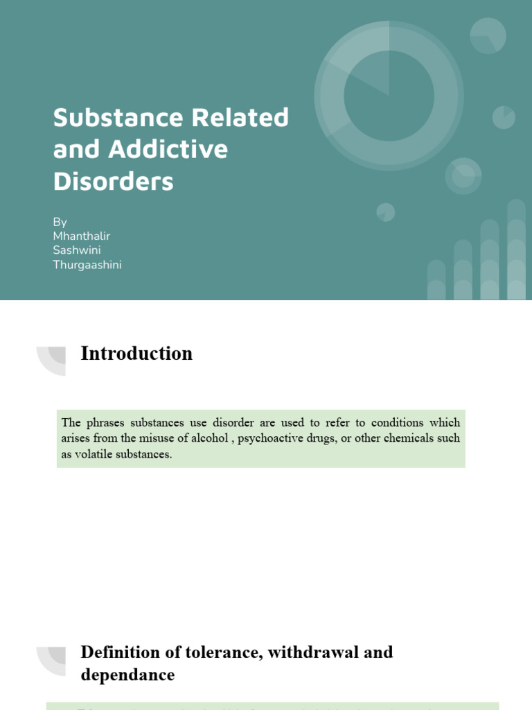 Understanding Substance Use Disorders | PDF | Addiction | Opioid Use ...
