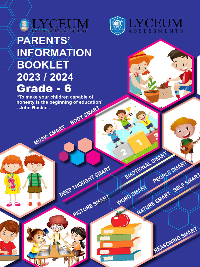 Grade 6 Parents' Info Booklet | PDF