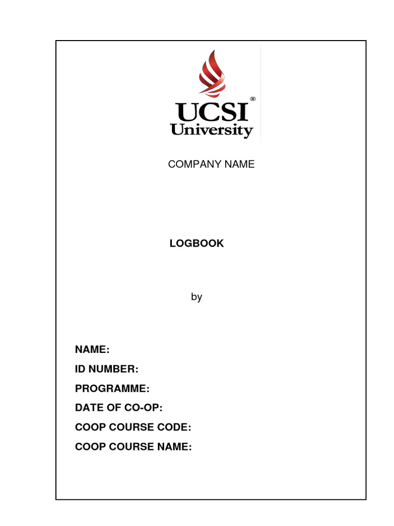 2023 Logbook Format_Weekly - Simplified | PDF | Internship | Job Hunting