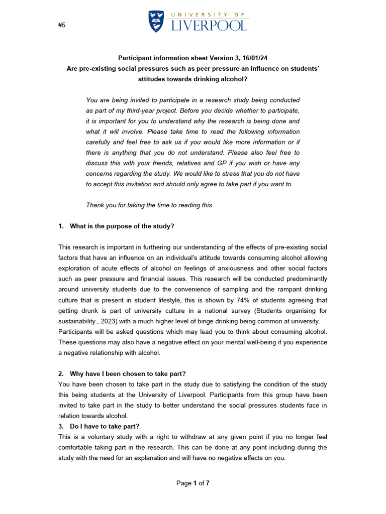 Participant Information Sheet | PDF