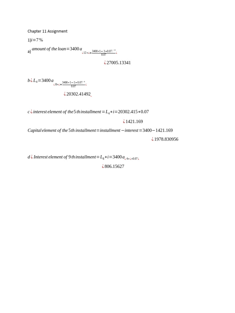 Chapter 11 Assignment Download Free Pdf Interest Annual 2061