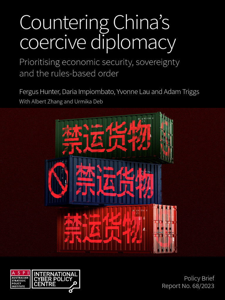 Countering Chinas Coercive Diplomacy_1 | PDF