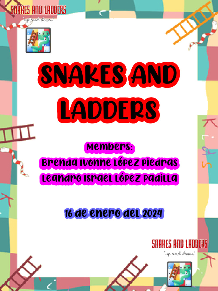 Juego de Serpientes y Escaleras: Instrucciones de Inglés | PDF