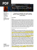 Csai 2 Precompetitive Anxiety Test | PDF | Anxiety | Self Esteem