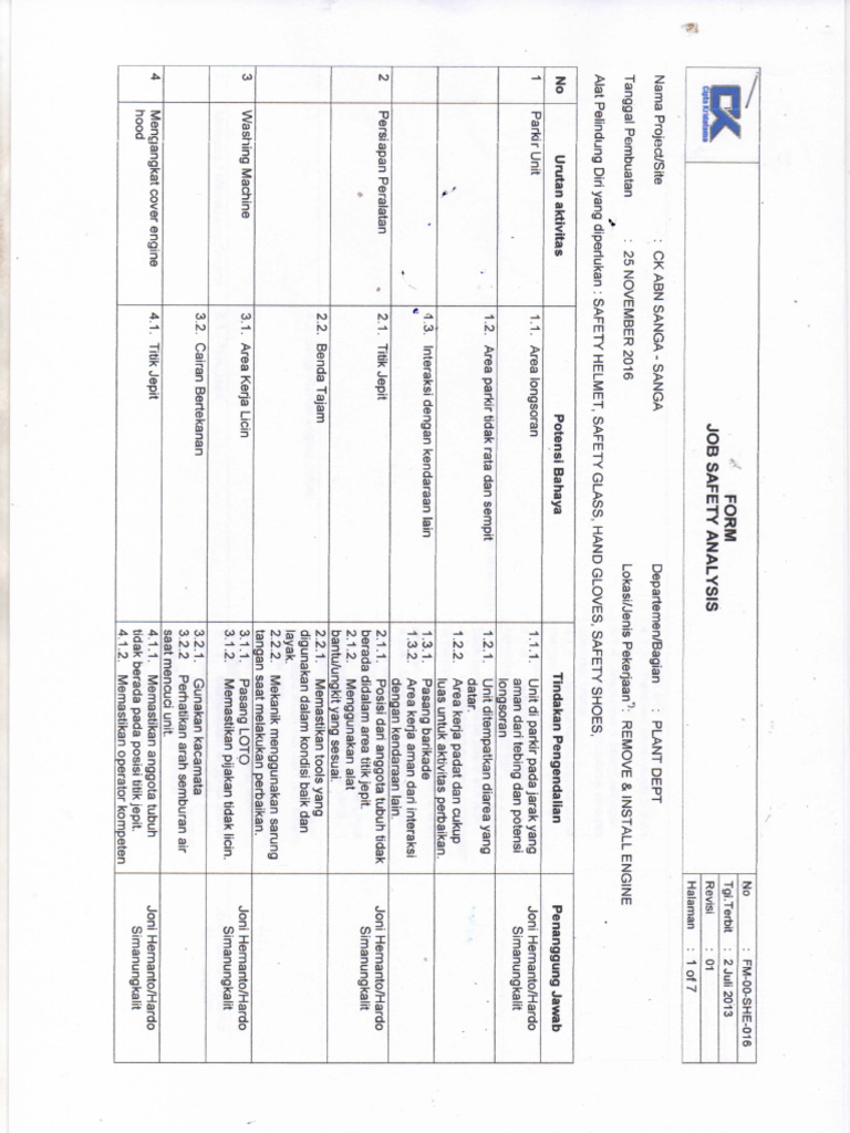 JSA Remove Install Engine CE6179 | PDF