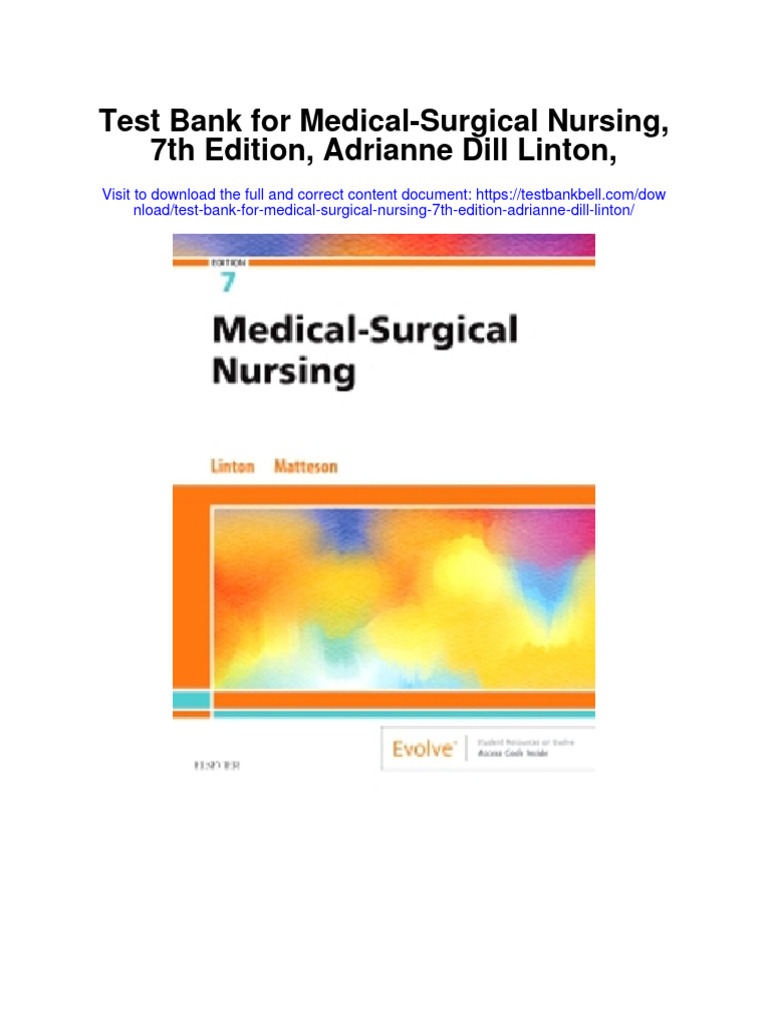 Instant Download Test Bank For Medical Surgical Nursing 7th Edition ... Instant Download Test Bank For Medical Surgical Nursing 7th Edition ...