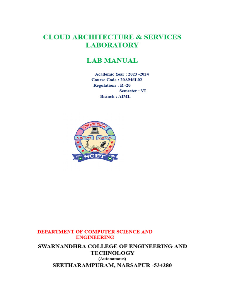 Cas Lab | PDF | Virtualization | Cloud Computing