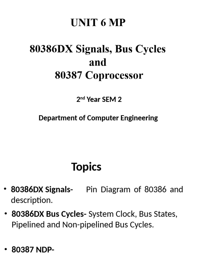MP Unit-6 Se-Ii | PDF | Input/Output | Digital Electronics