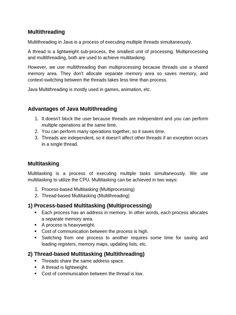 Java Thread Download Free Pdf Process Computing Thread Computing
