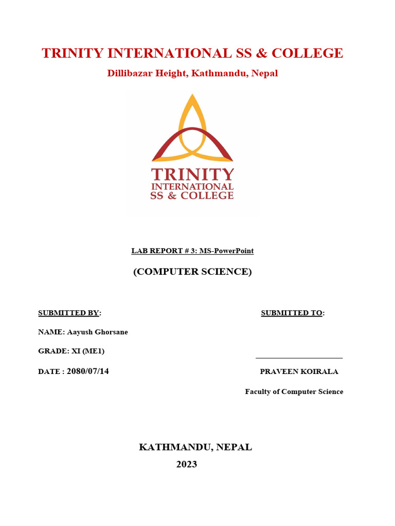 powerpoint report | PDF | Microsoft Power Point | Communication