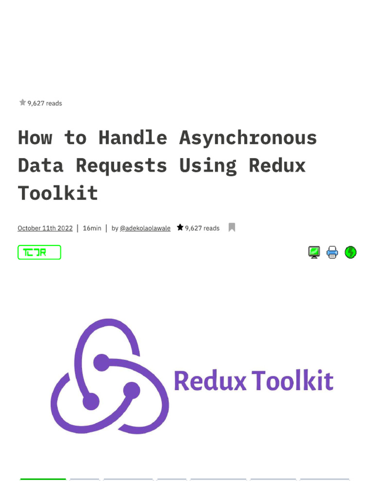 Redux Toolkit | PDF
