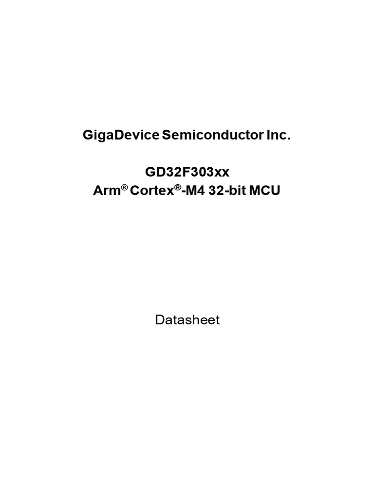 GD32F303xx Datasheet Rev2.0 | PDF