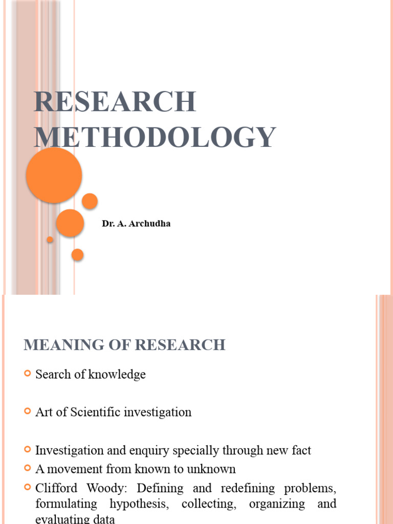 Research Methodology | PDF | Methodology | Scientific Method