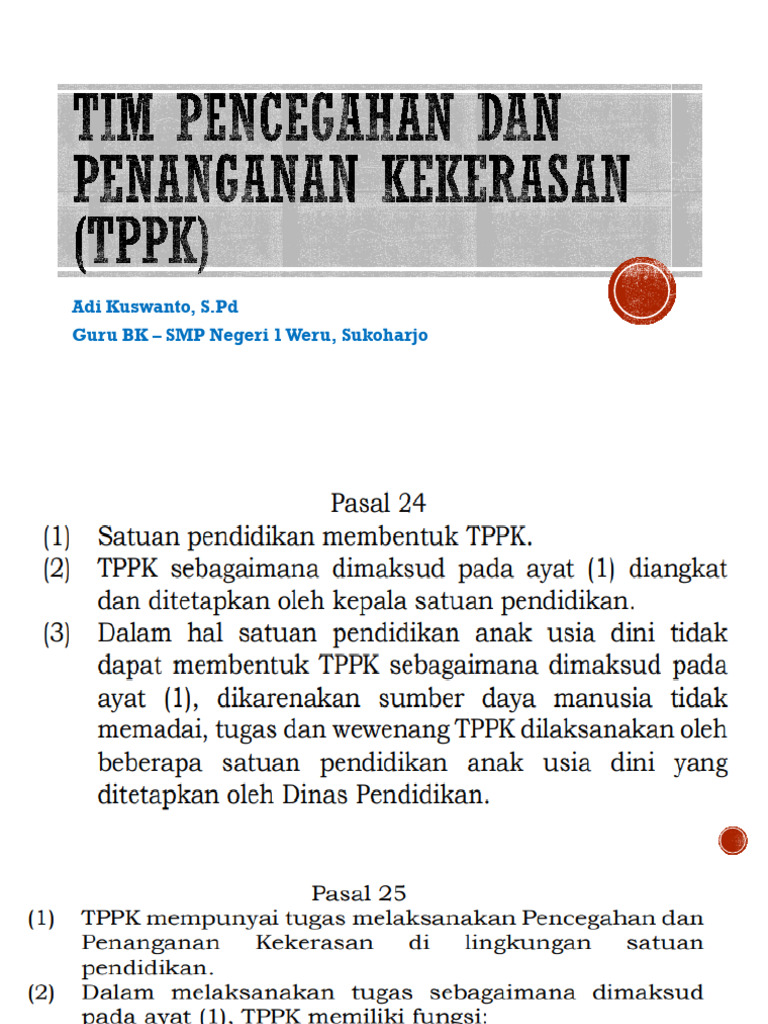 TPPK | PDF