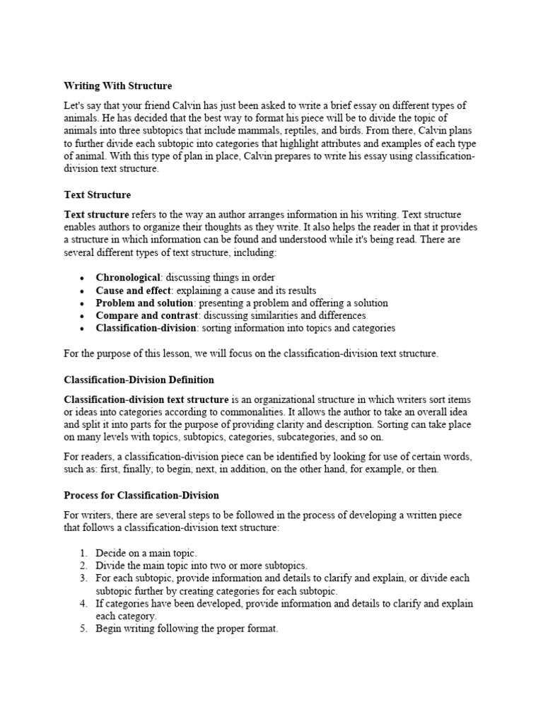 Text Structure | PDF