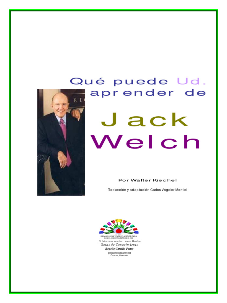 Lecciones de Jack Welch | PDF | Liderazgo | Business