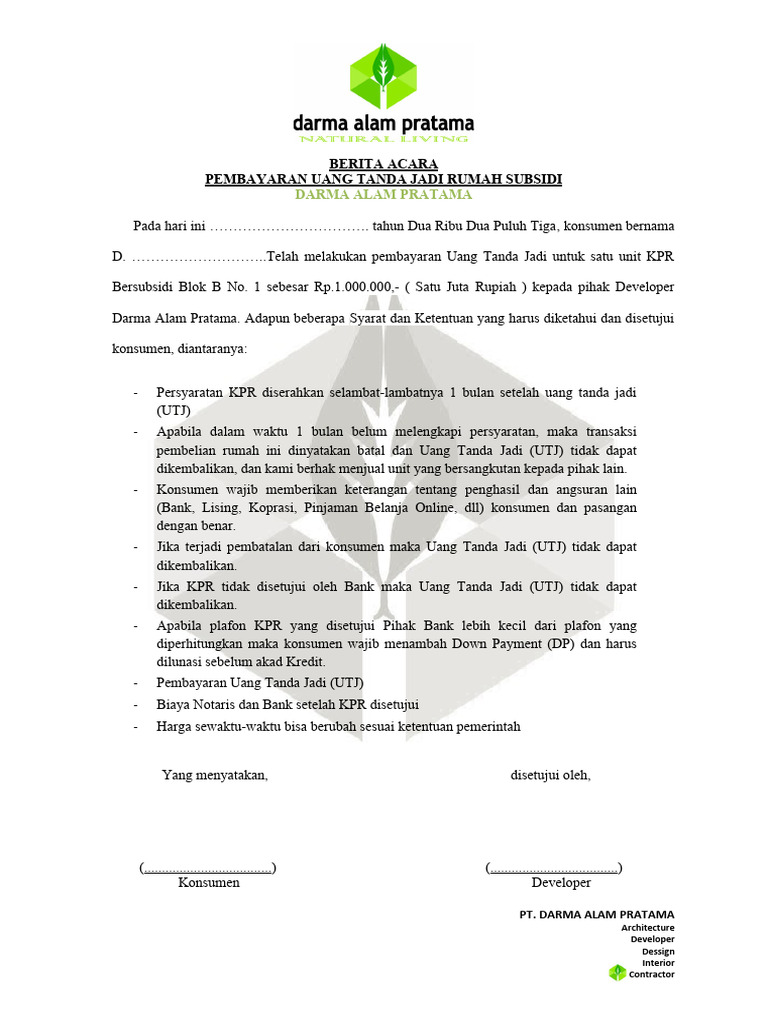 Berita Acara Utj Form | PDF