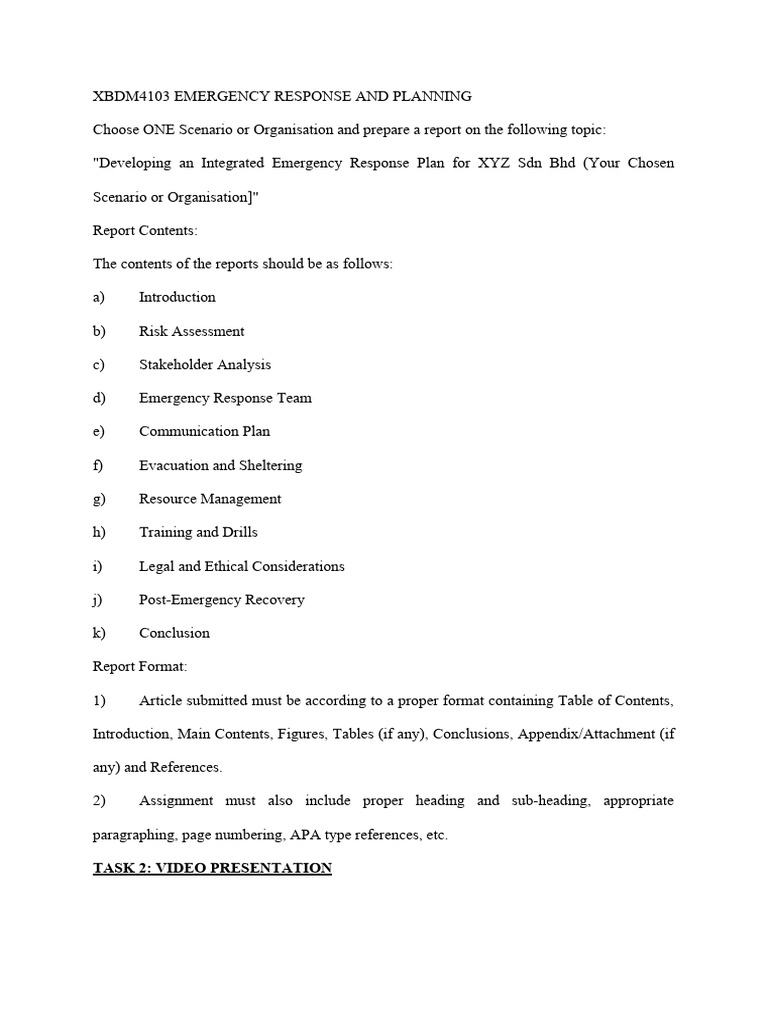 Integrated Emergency Response Plan Guide | PDF | Career & Growth