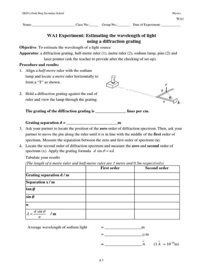 08 Wa1 Wavelength | PDF