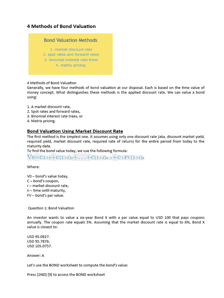 Bond Valuation | PDF