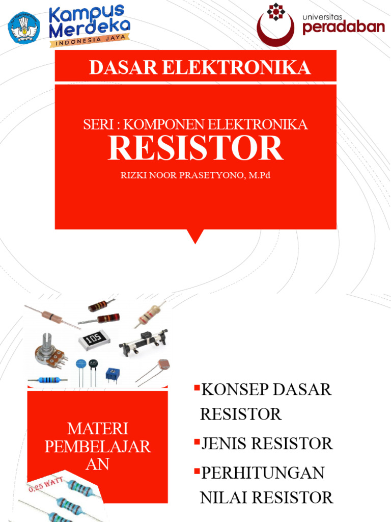 Materi 1. Resistor | PDF