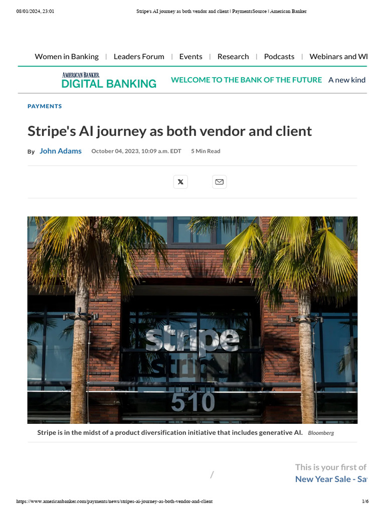 Stripe's AI Journey As Both Vendor and Client - PaymentsSource ...
