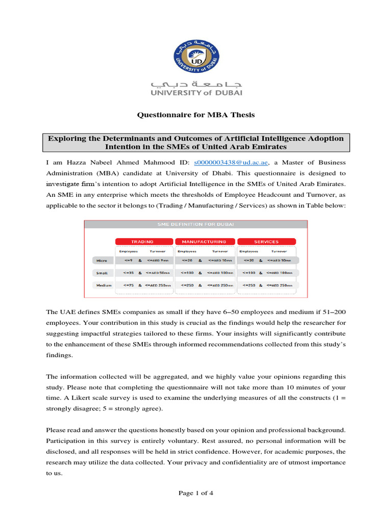 Questionnaire Updated 17122023 | PDF