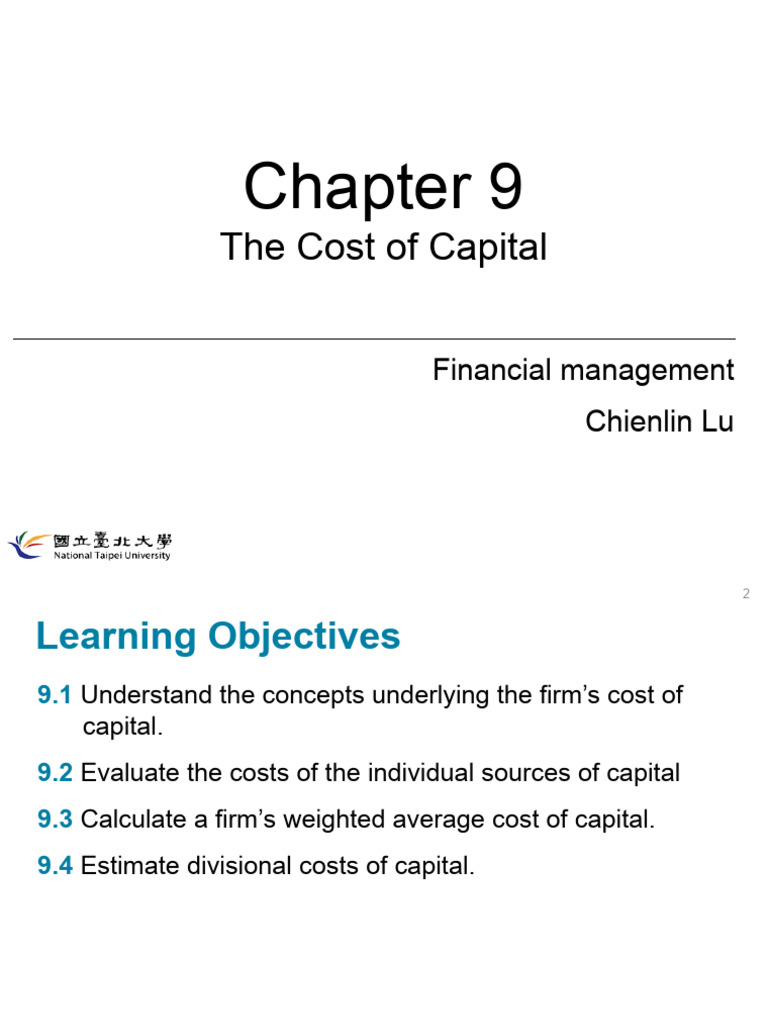 ch09 Cost of Capital | PDF | Cost Of Capital | Preferred Stock