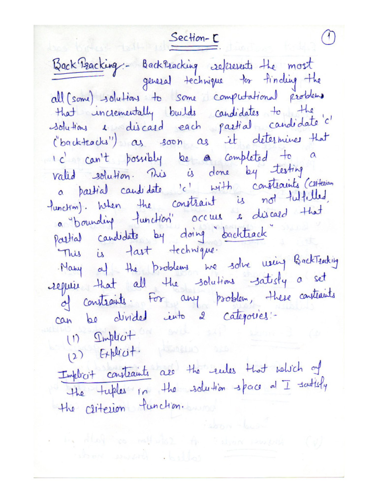 Backtracking and Branch Bound | PDF