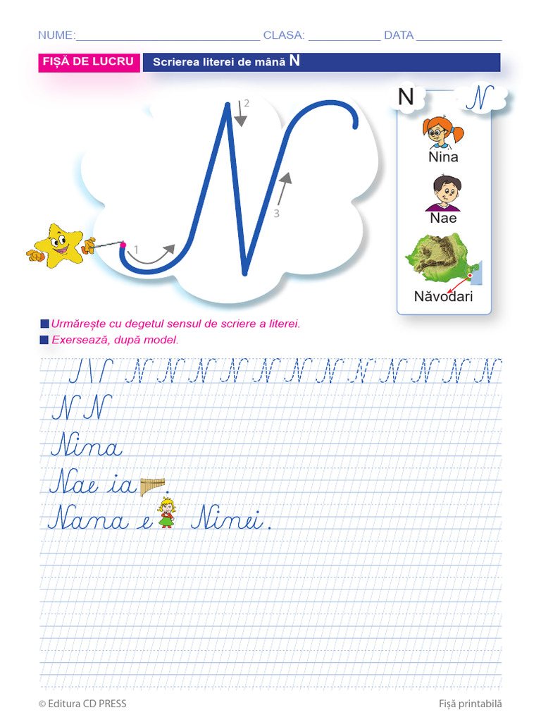 CD PRESS_Fise de Scriere Litere_CLR_clasa 1 10 | PDF