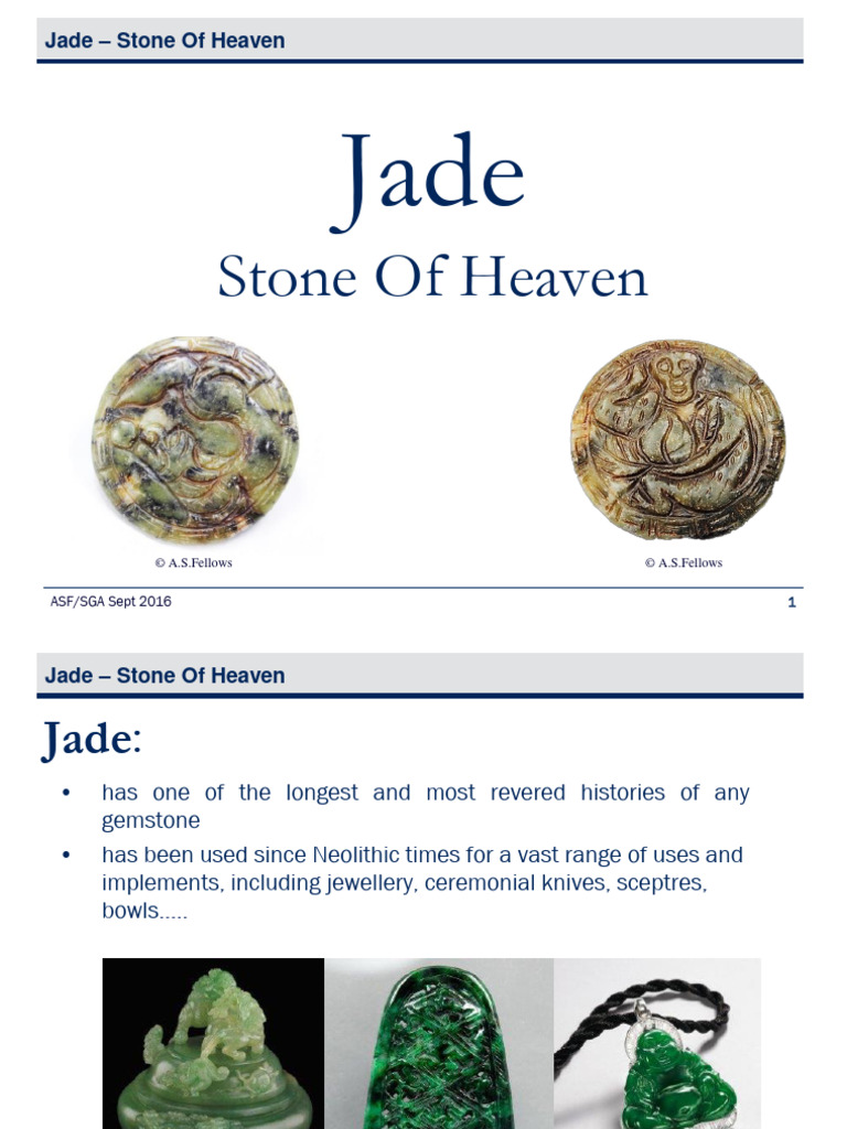 Jade: History, Sources, and Varieties | PDF | Dyeing | Jewellery