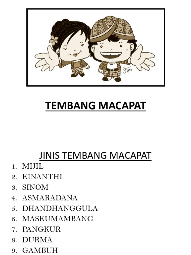 Tembang Macapat KINANTHI Kelas XII | PDF