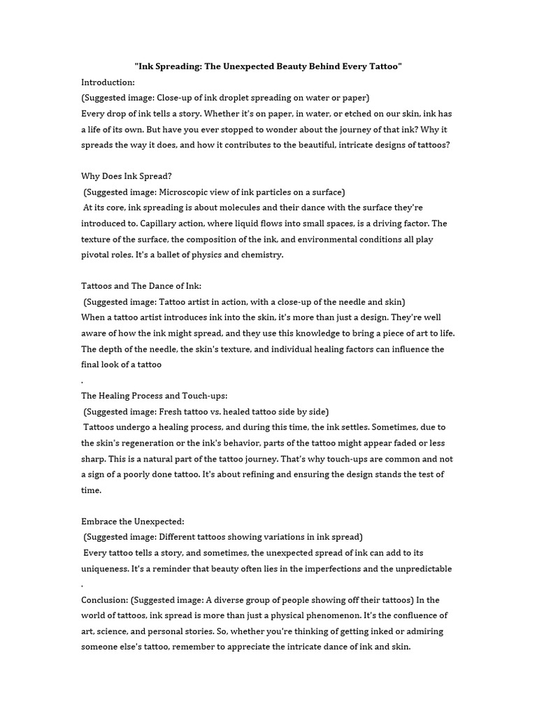 Ink Spreading | PDF | Art | Self-Improvement