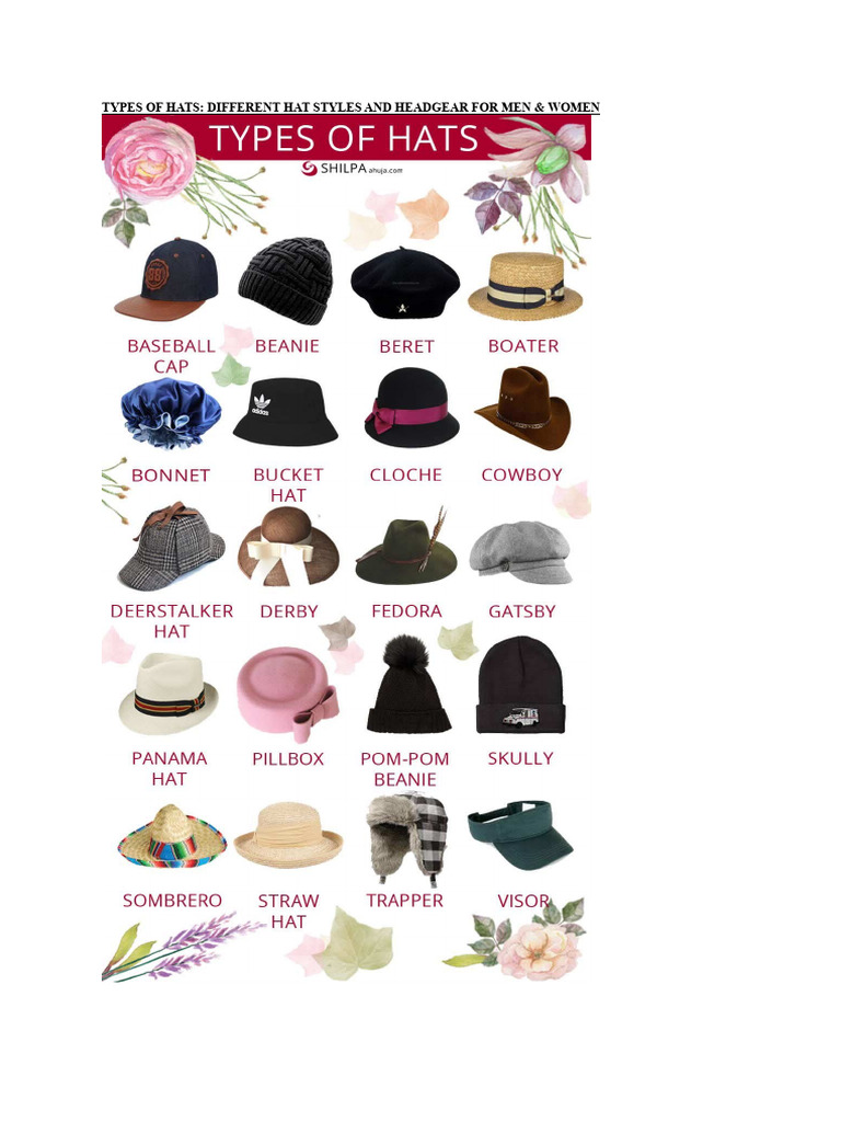 Types of Hats | PDF