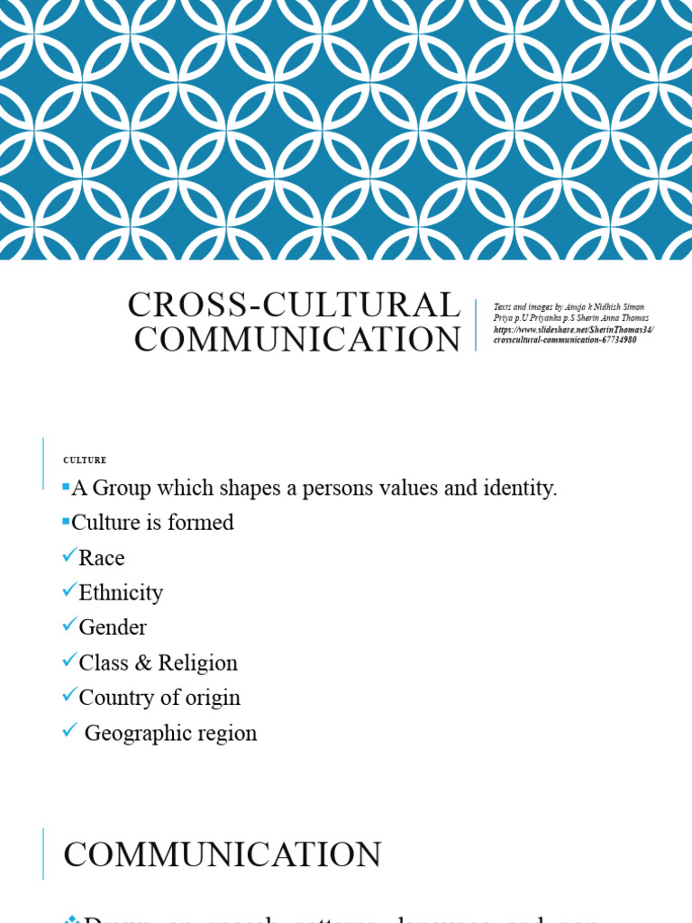 Cross Cultural Barriers | PDF | Communication | Nonverbal Communication