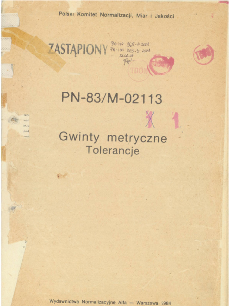 PN-83-M02113 Filet Metric | PDF