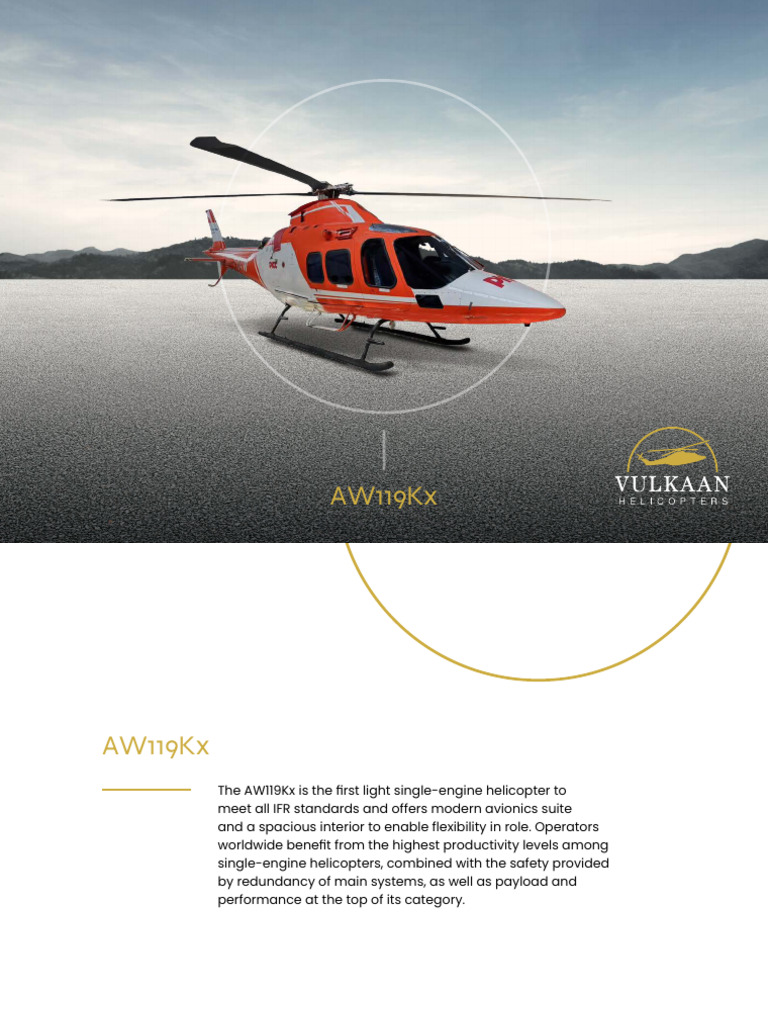AW119Kx Helicopter Specs & Features | PDF | Helicopter Rotor | Avionics